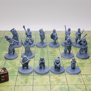 D&D Bandit Thugs Gift Starter Set | Pathfinder Frostgrave 28mm 32mm ...