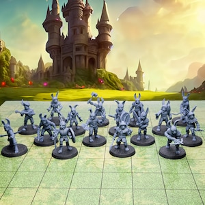 D&D Pathfinder Rabbitfolk Harengon Bunnyfolk Army | 28mm 32mm Fantasy ...