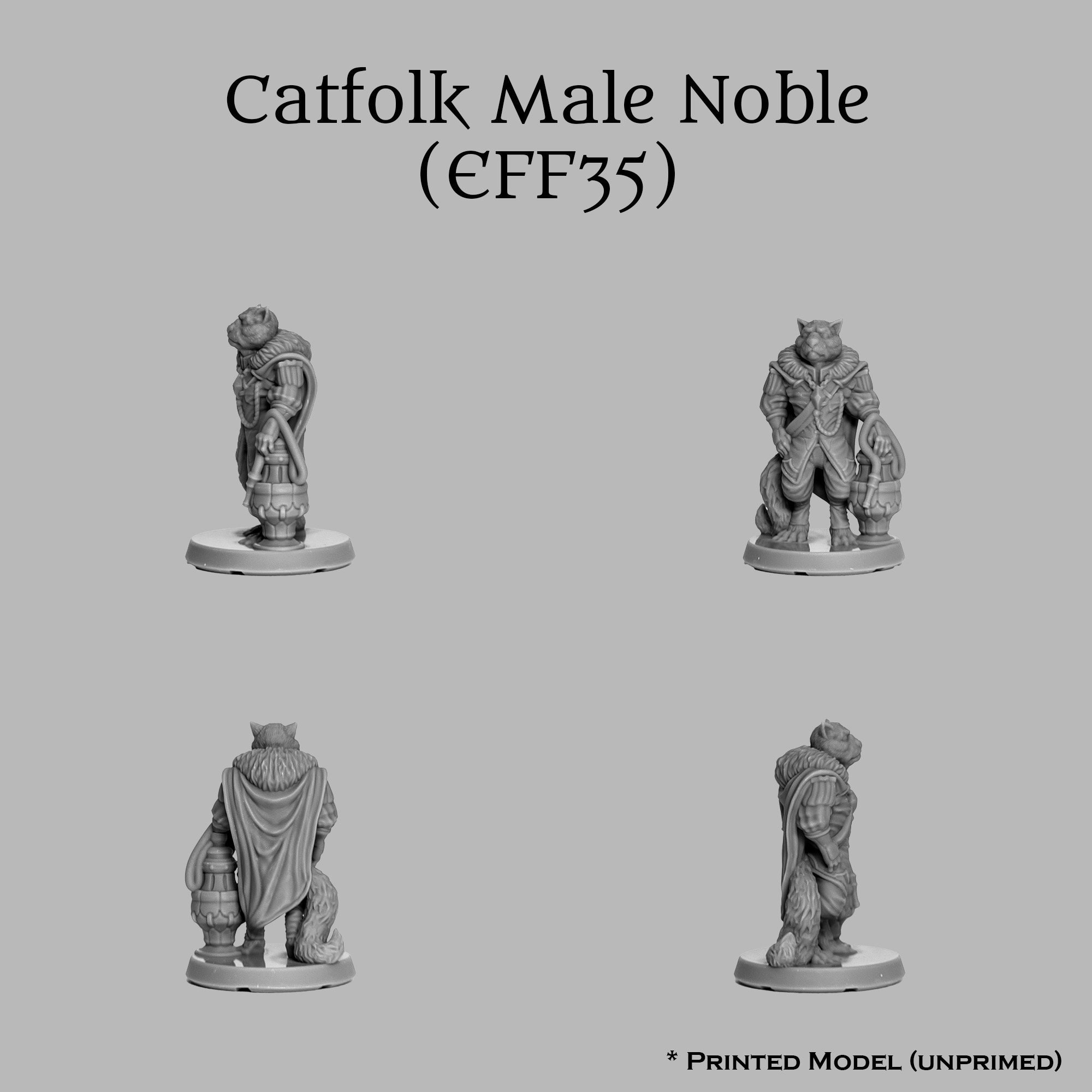 D&D Pathfinder Tabaxi Catfolk Collection 28mm 32mm Fantasy PC NPC Miniature Set 9 Unique 8k ...