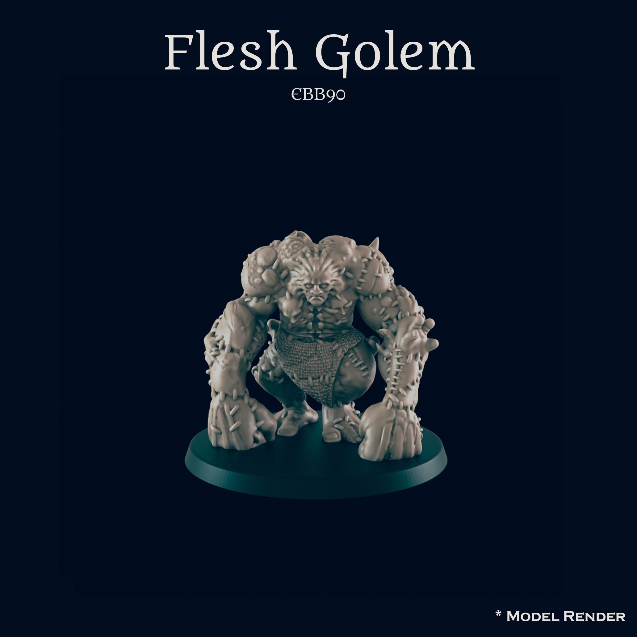 D&D Golem Essentials Pathfinder Frostgrave 28mm 32mm Fantasy Miniature ...