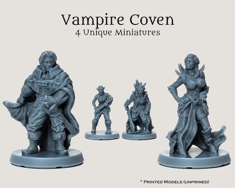 D&D Pathfinder Vampire Coven | 28mm 32mm Fantasy TTRPG Wargaming ...