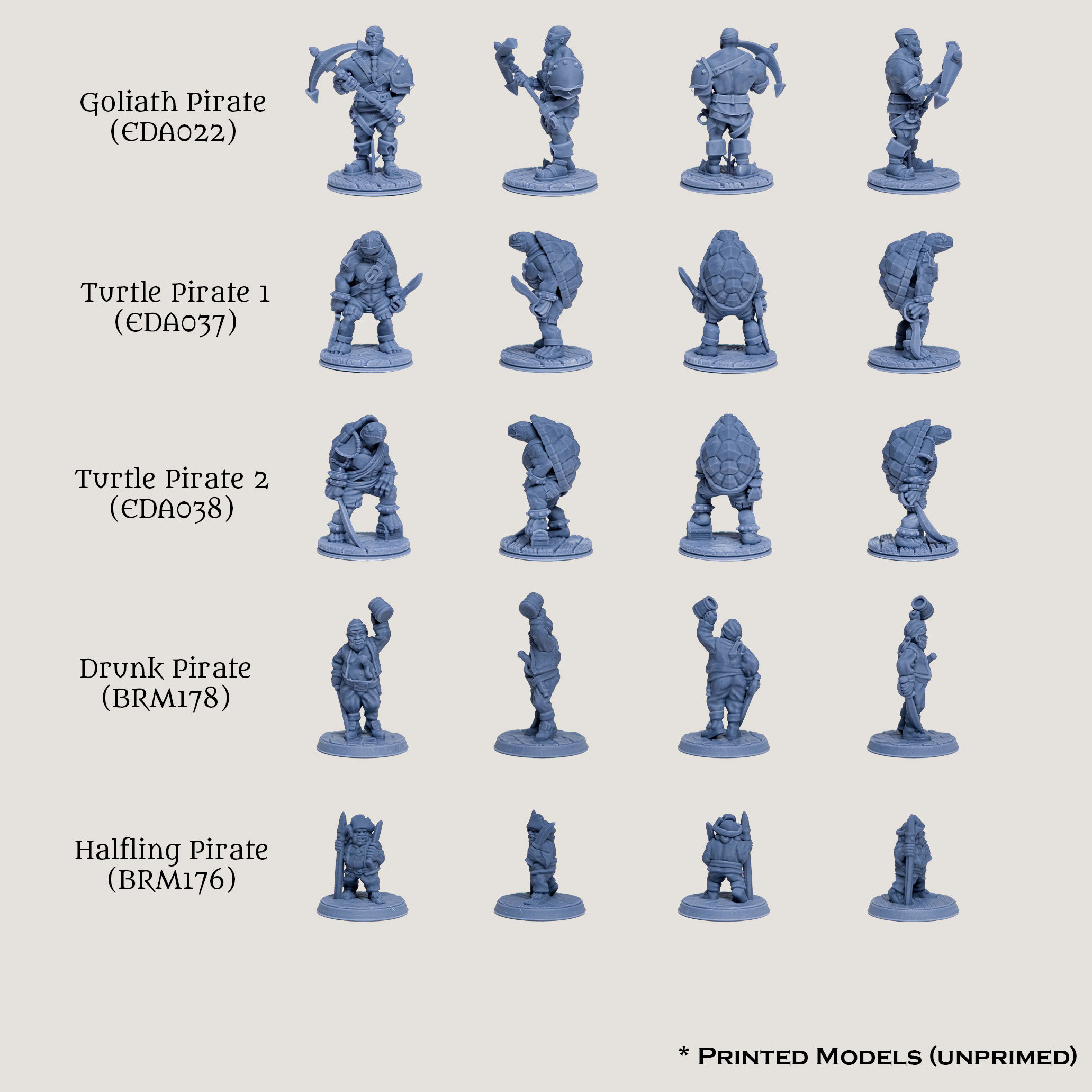 D&D Pathfinder Pirate Mega Collection Gift Starter Set 28mm 32mm ...