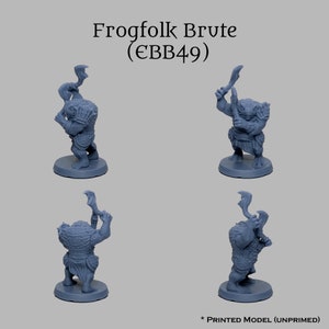 D&D Pathfinder Bullywug Frogfolk Tribe 28mm 32mm Fantasy Miniature Set ...
