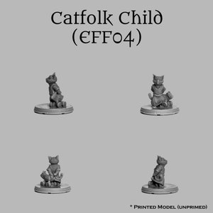 D&D Pathfinder Tabaxi Catfolk Collection | 28mm 32mm Fantasy TTRPG PC ...