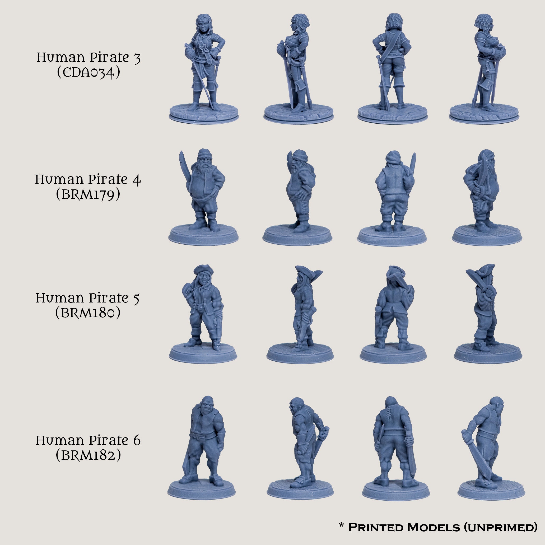 D&D Pathfinder Pirate Mega Collection Gift Starter Set 28mm 32mm ...