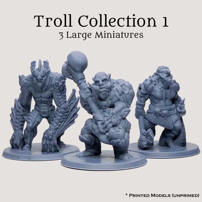 D&d Miniature Troll - Etsy