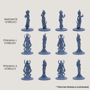D&D Dark Elf Minis Drow Miniatures Collection | Pathfinder Frostgrave ...