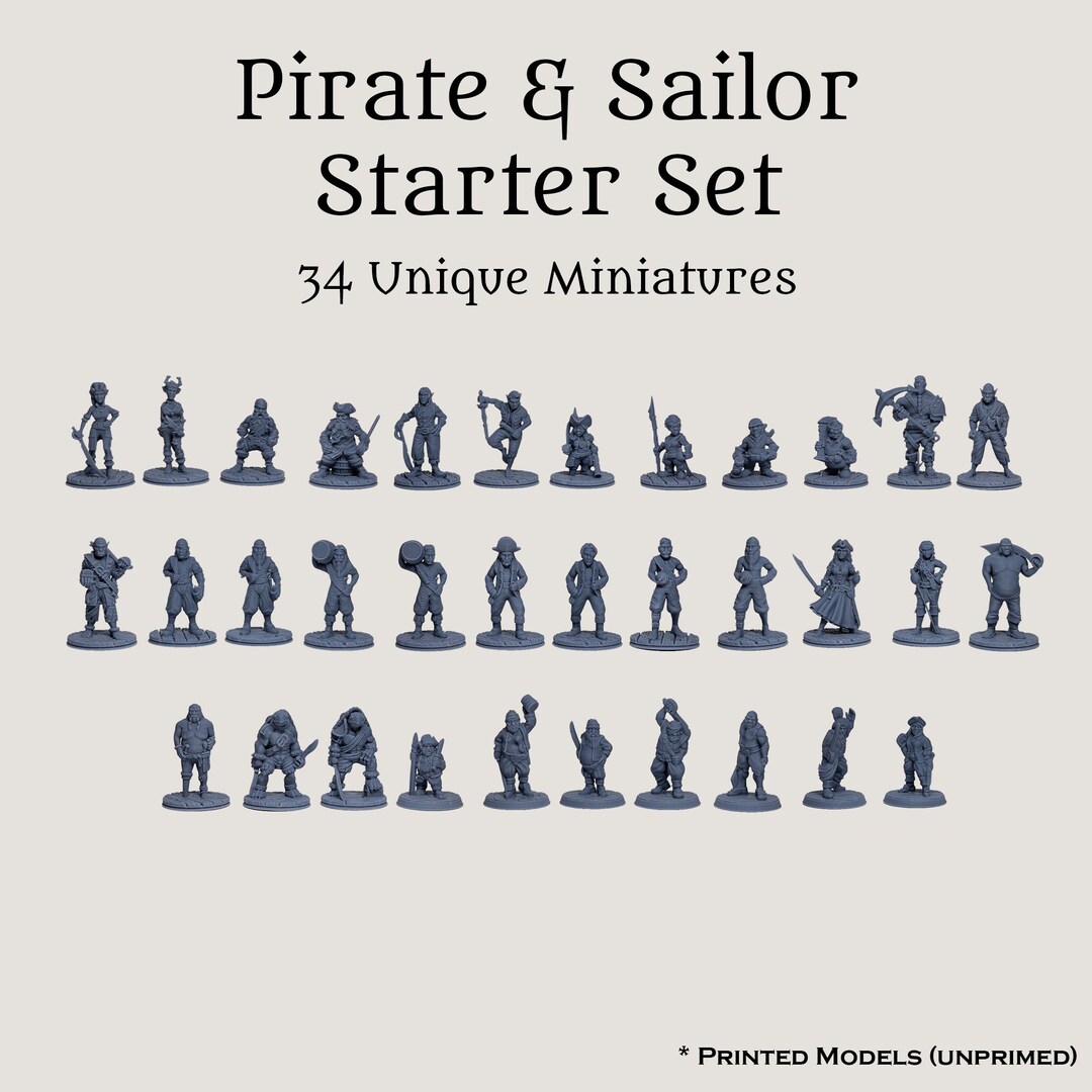 D&D Pathfinder Pirate Mega Collection Gift Starter Set 28mm - Etsy