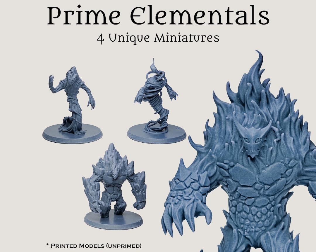 Fantasy RPG Elementals Companions Familiars Gift Starter Set | 28mm ...