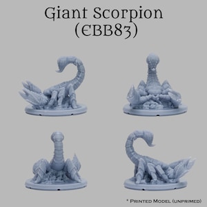 D&D Pathfinder Giant Dire Animals Insects | 28mm 32mm Fantasy TTRPG ...