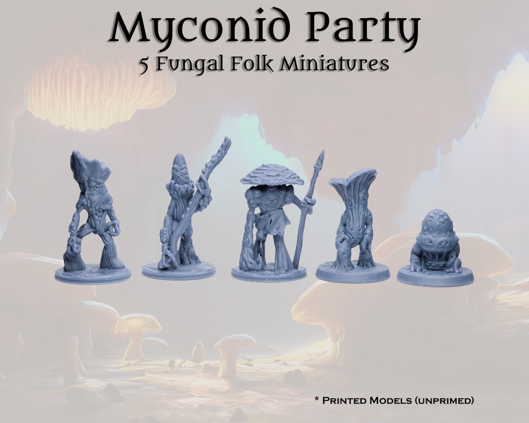 D&D Myconid Fungus Mushroom Folk | Pathfinder Frostgrave 28mm 32mm ...