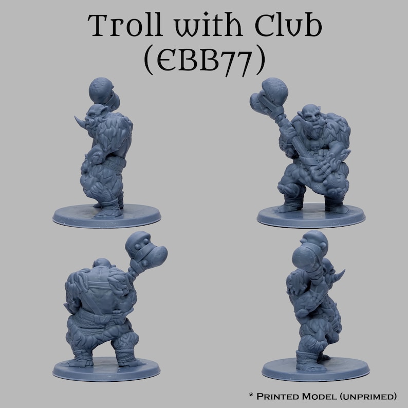 D&D Pathfinder Troll Collection 1 | 28mm 32mm Fantasy Miniature Set | 3 ...