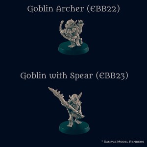 D&D Pathfinder Goblin Raiding Party 28mm Fantasy Miniature Set 5 8k ...