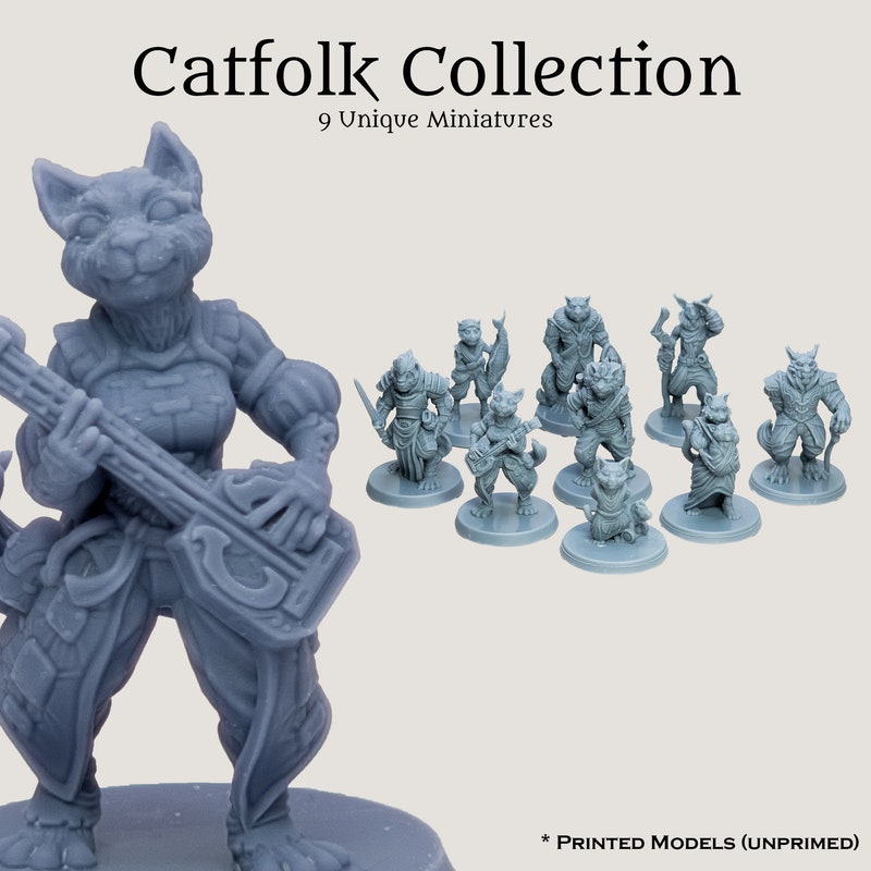 Catfolk Mini Monk - Etsy