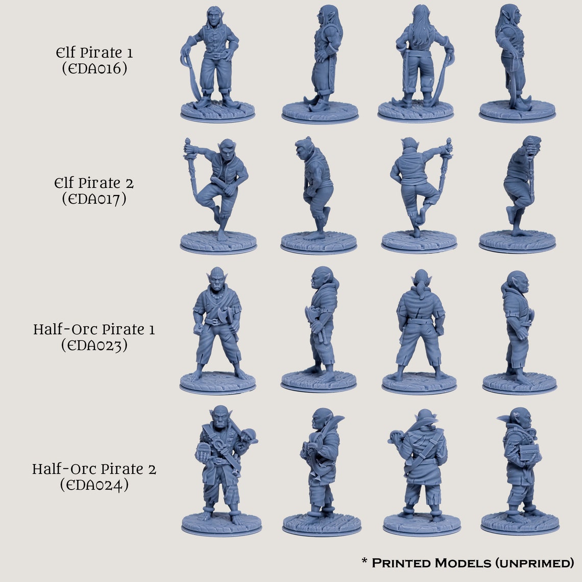 D&D Pathfinder Pirate Mega Collection Gift Starter Set 28mm 32mm ...