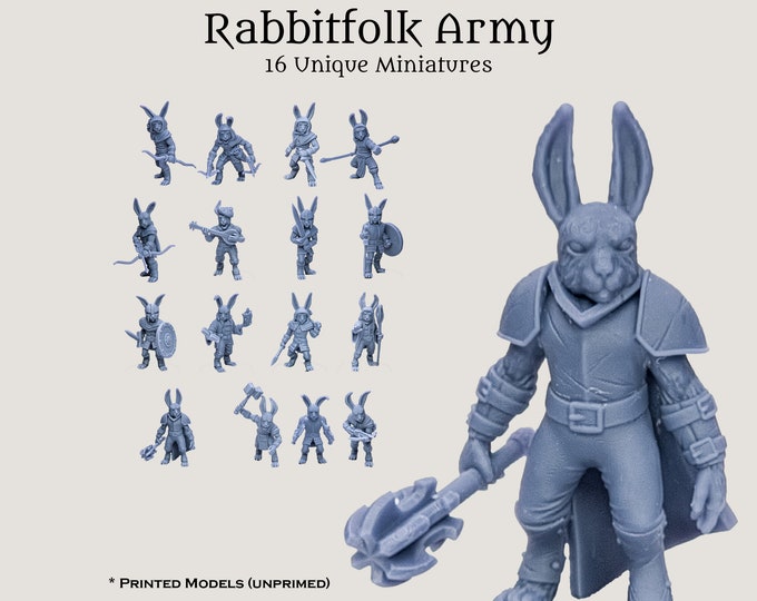 28mm Squirrel Fighters Miniatures Set of 3 for Dungeons and Dragons ...