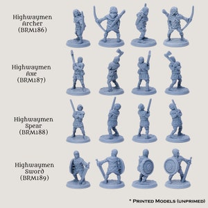 D&D Bandit Thugs Gift Starter Set | Pathfinder Frostgrave 28mm 32mm ...
