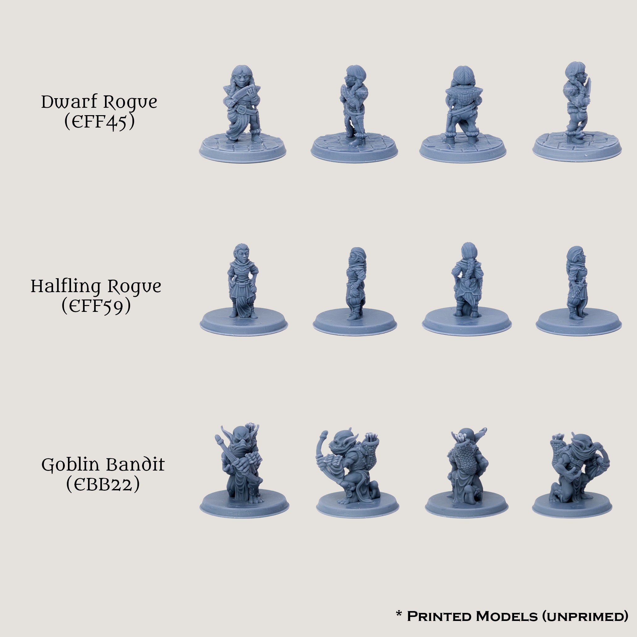 D&D Bandit Thugs Gift Starter Set | Pathfinder Frostgrave 28mm 32mm ...