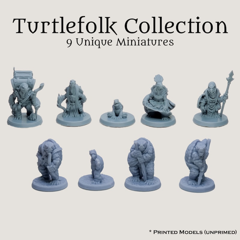 Dnd Tortle Miniature - Etsy