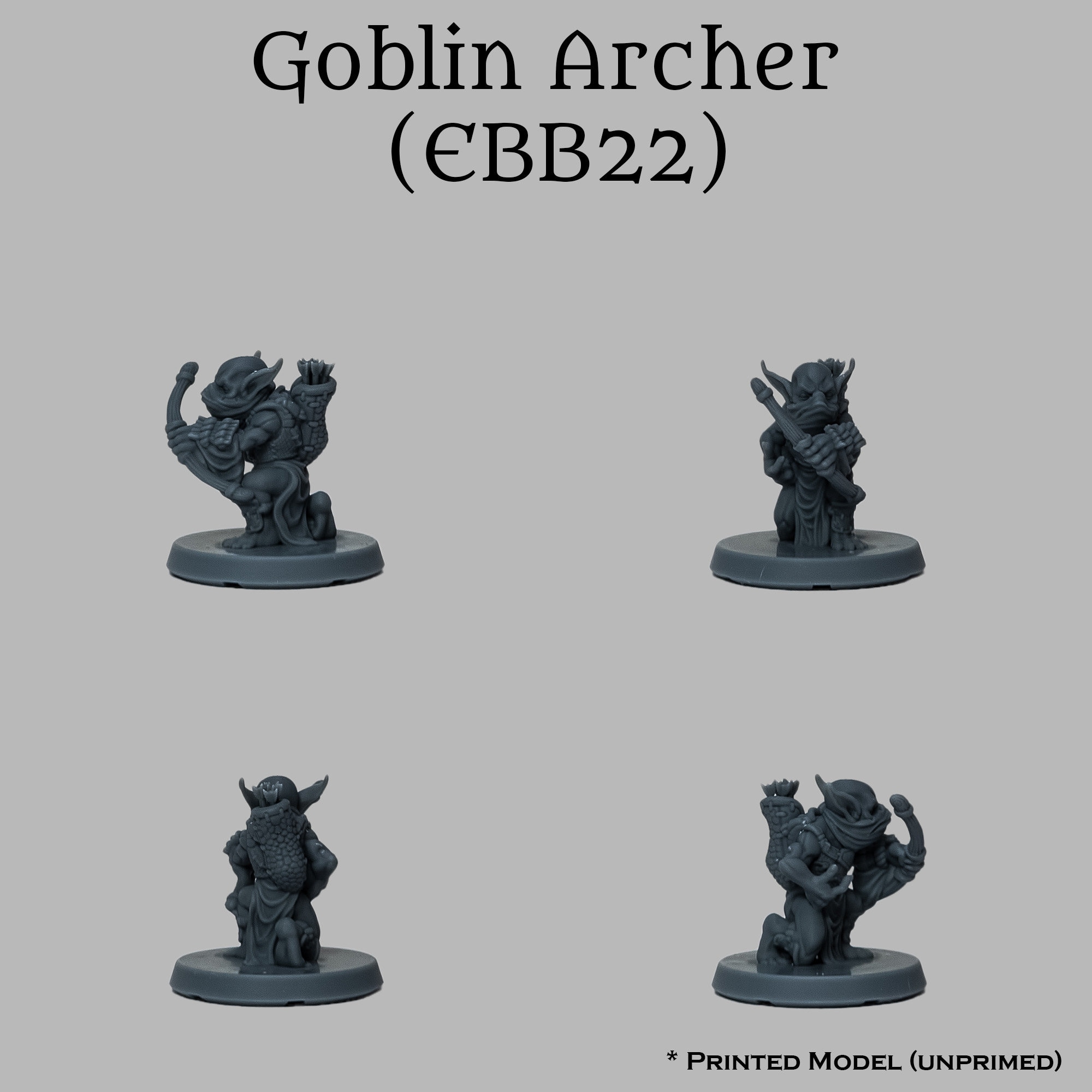 D&D Pathfinder Goblin Raiding Party 28mm Fantasy Miniature Set - 5 8k ...