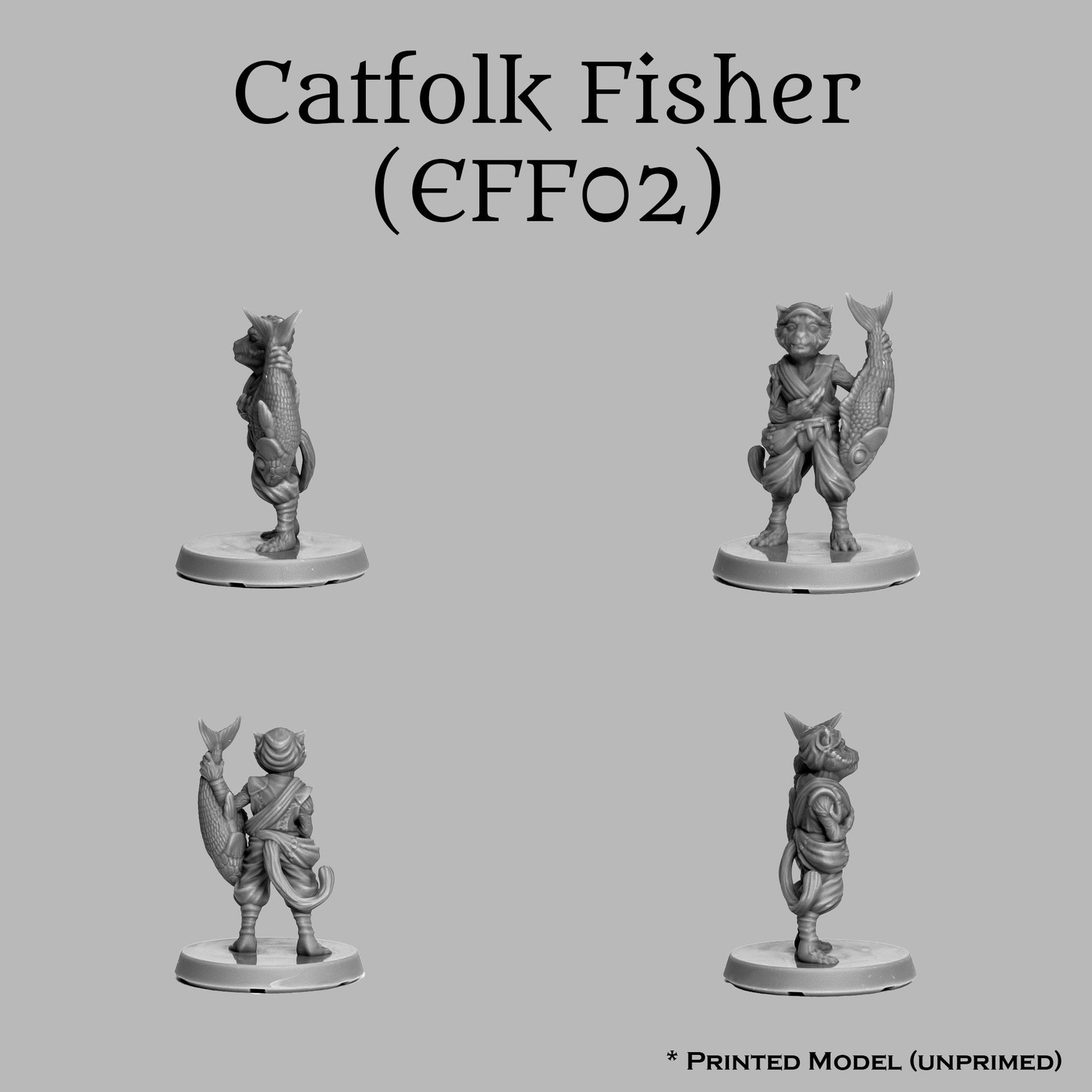 D&D Pathfinder Tabaxi Catfolk Collection | 28mm 32mm Fantasy TTRPG PC ...