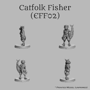 D&D Pathfinder Tabaxi Catfolk Collection | 28mm 32mm Fantasy TTRPG PC ...