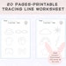 Prewriting Line Tracing | Line Tracing Worksheet Printable | Homeschool ...