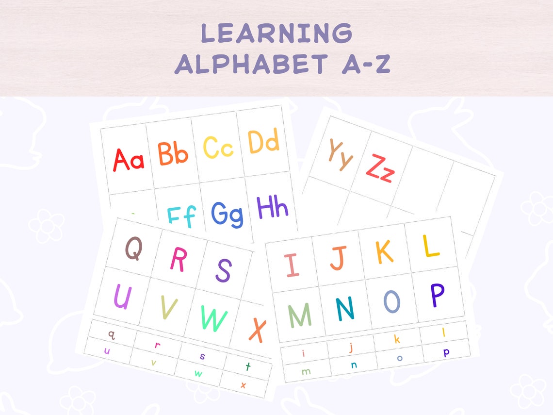 A-Z Flashcards ABC Flashcards Printable Digital Download Montessori ...