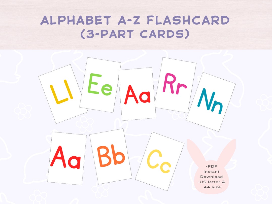 A Z Flashcards Printable: Learning Made Easy — My Edu Worksheet