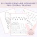 Printable Pen Control Tracing Worksheetstracing Preschool Homeschool ...