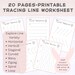 Prewriting Line Tracing | Line Tracing Worksheet Printable | Homeschool ...