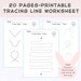 Prewriting Line Tracing | Line Tracing Worksheet Printable | Homeschool ...