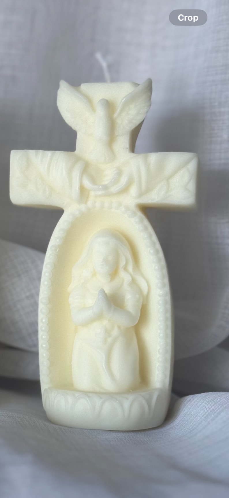 HOLY COMMUNION CANDLE • Church Catholic Eucharist Baptism Christening ...