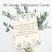 40 Islamic Affirmation Cards- Printable Cards,motivational and ...