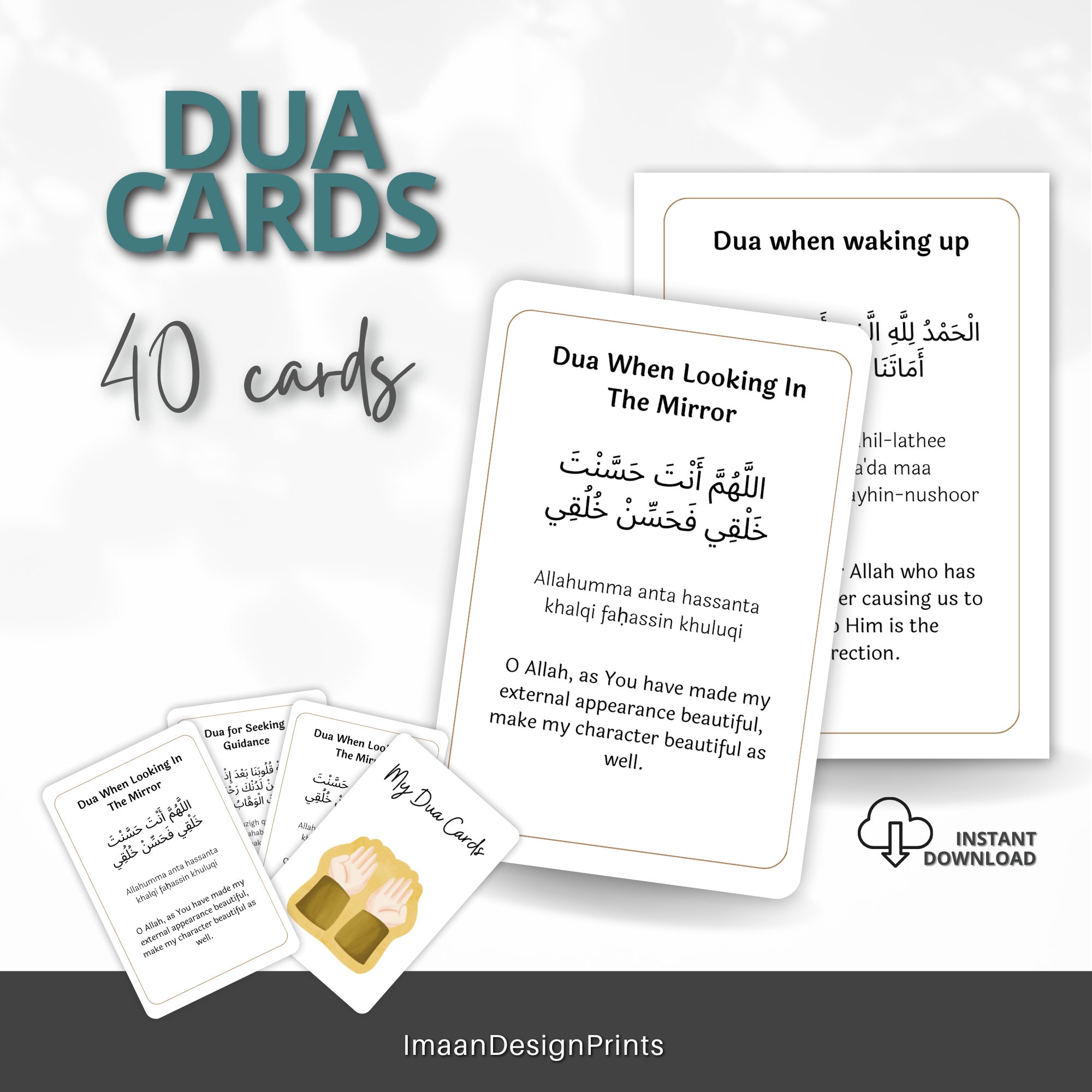Dua Cards, Islamic Prayer Cards, Printable Ramadan Dua Cards, Dua Cards ...