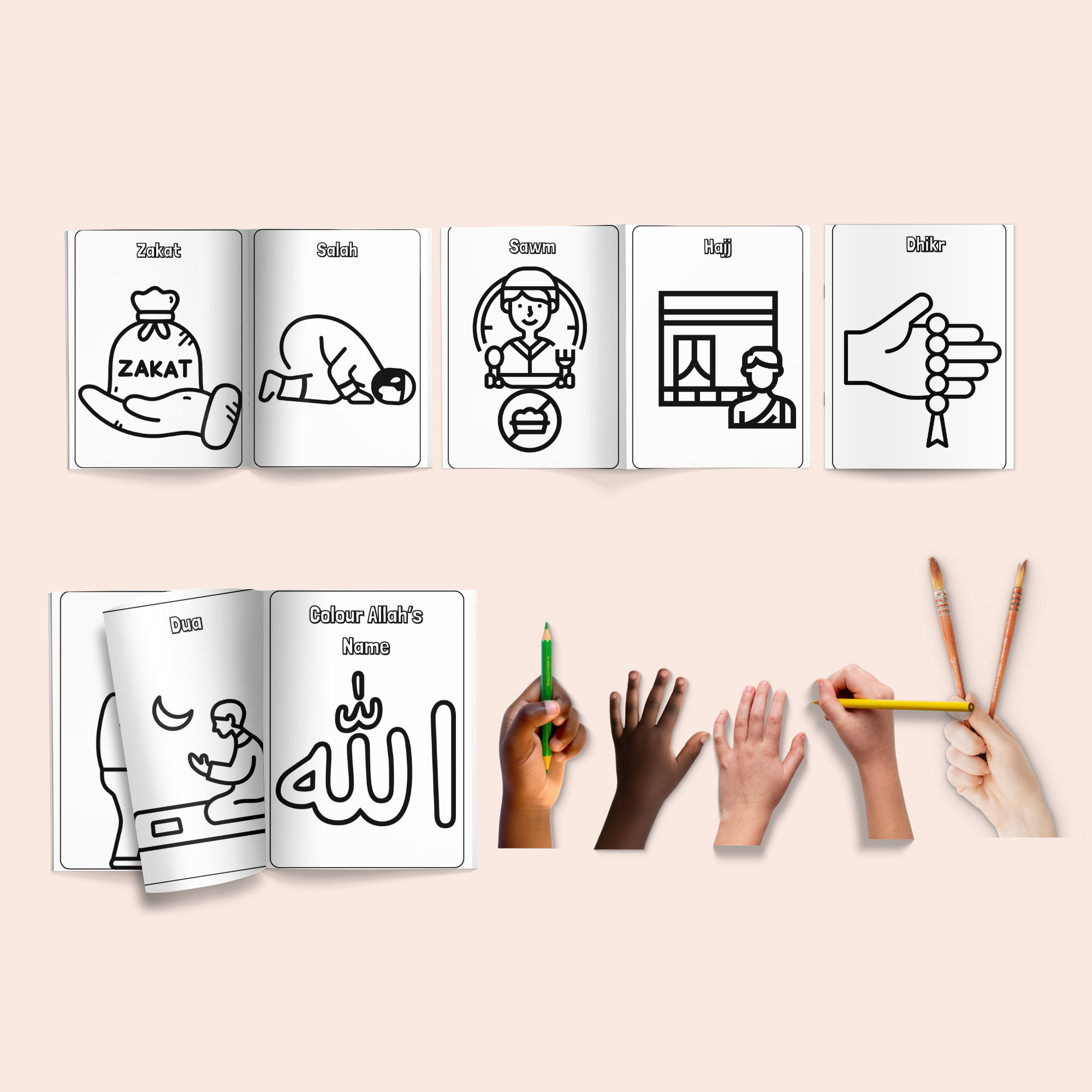 Islamic Colouring Book, Islamic Activities,printable Coloring Pages ...