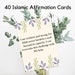 40 Islamic Affirmation Cards- Printable Cards,motivational and ...