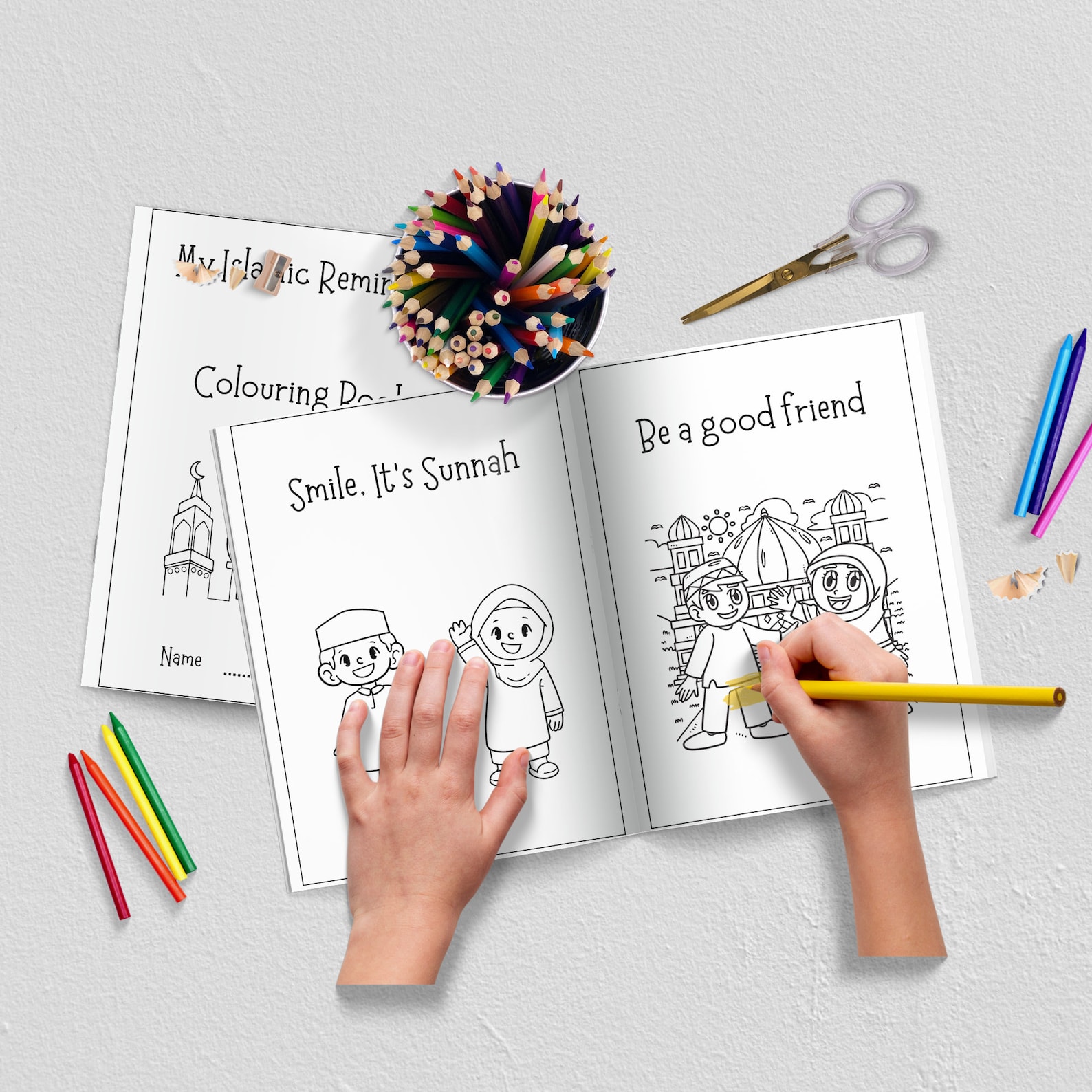 Printable Islamic Colouring Book, Good Deeds for Kids,islamic Coloring ...