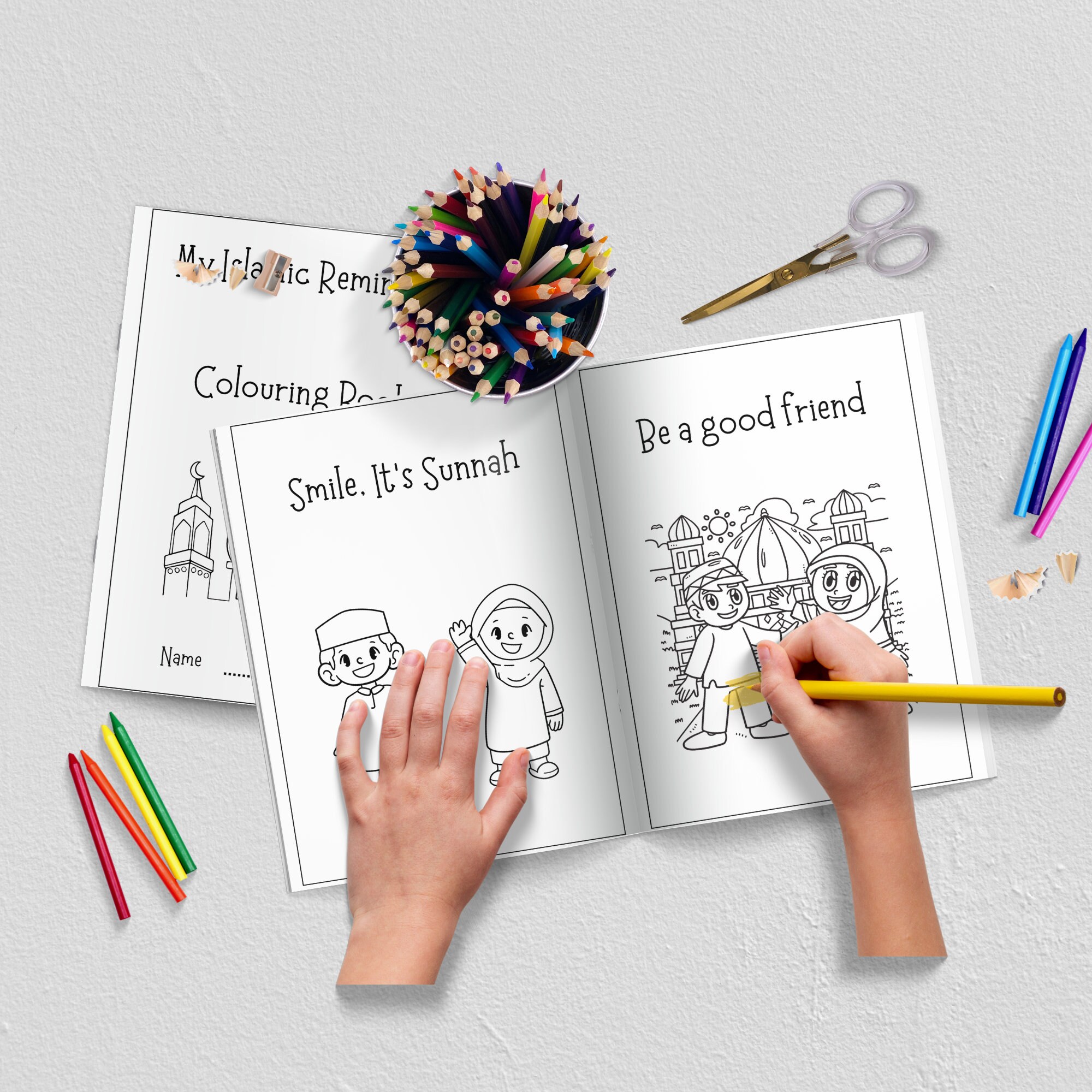 Printable Islamic Colouring Book, Good Deeds for Kids,islamic Coloring ...