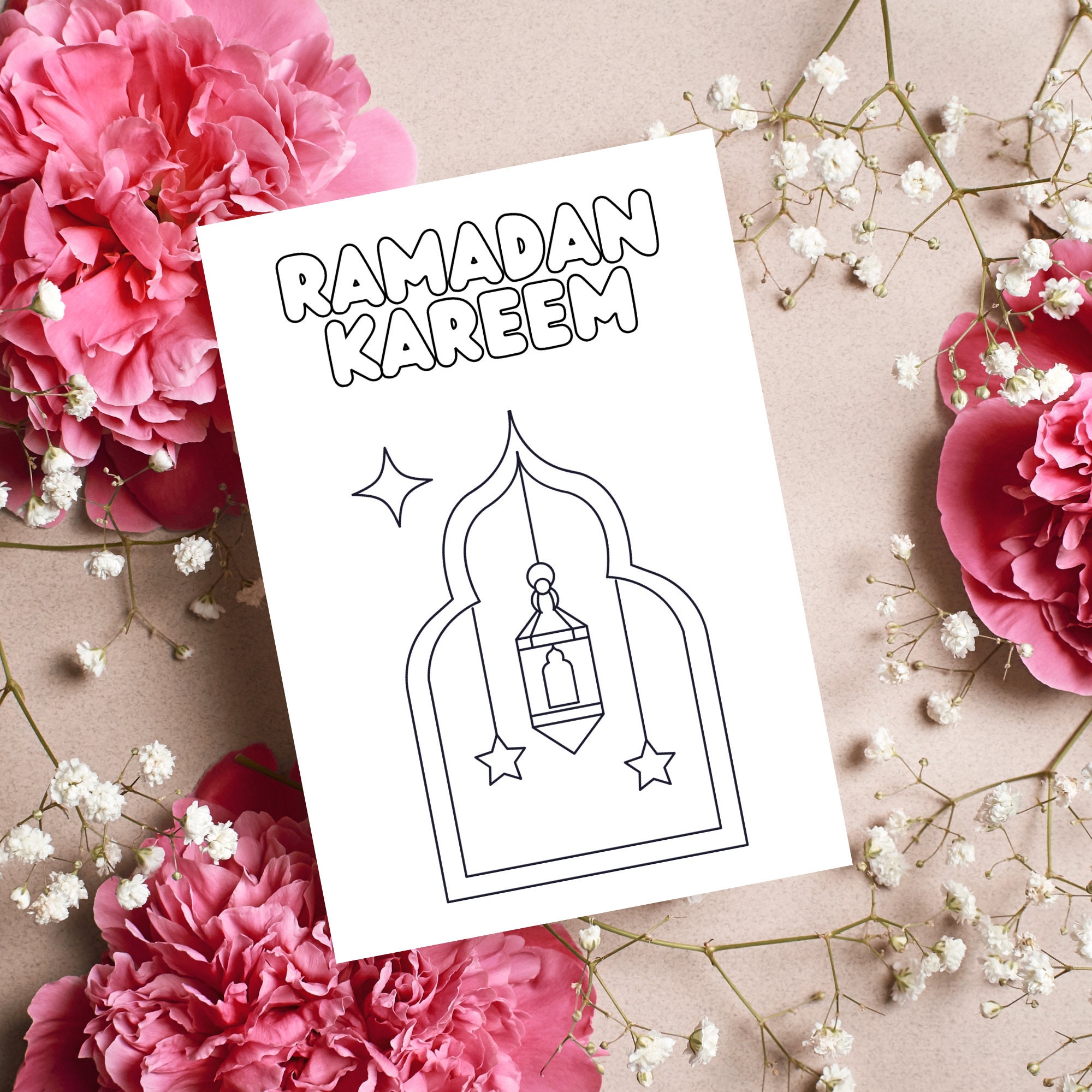 Colouring Eid & Ramadan Cards, Printable Eid Cards, Islamic Kids ...