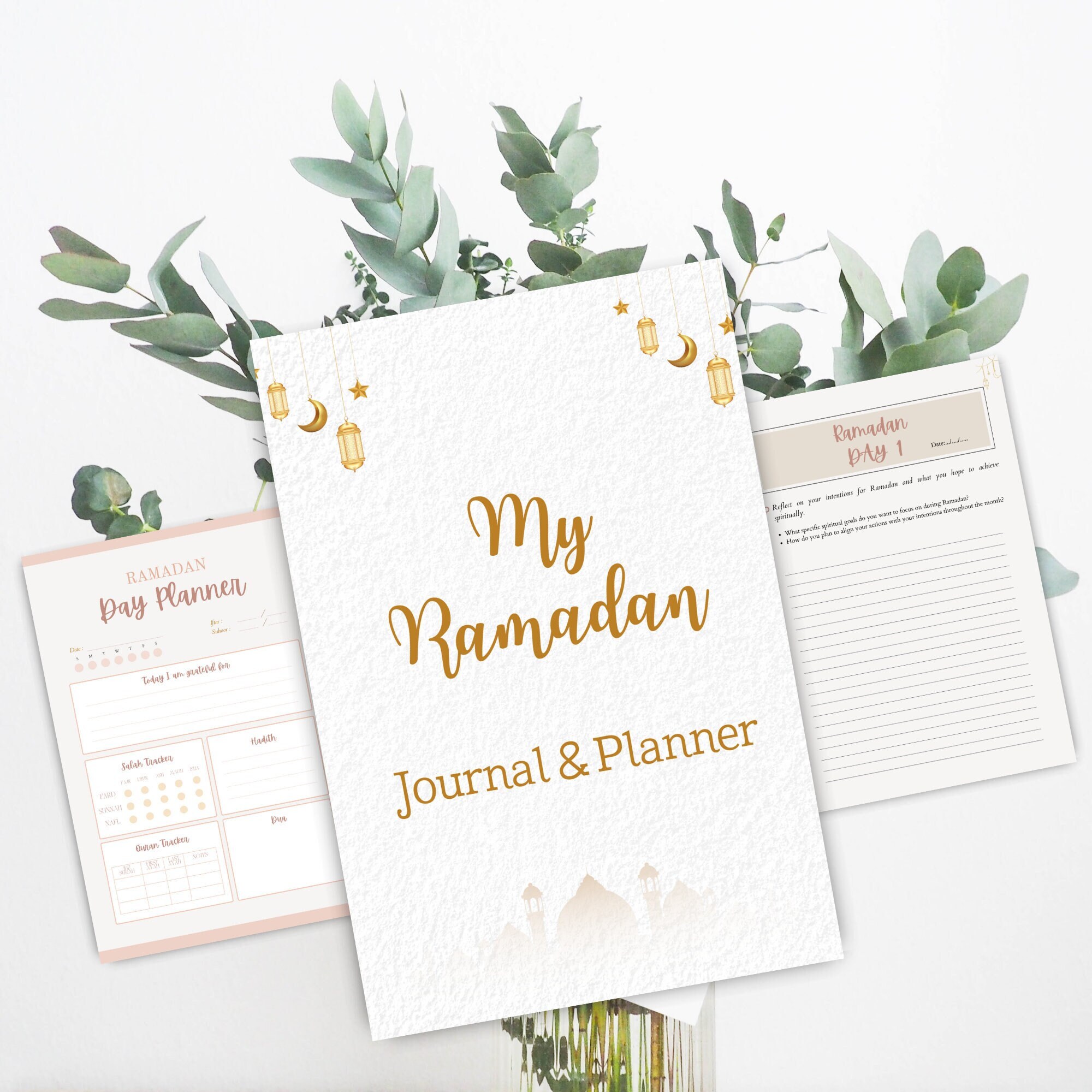 Ramadan Journal and Planner, Printable Digital Muslim Journal. Ramadan ...
