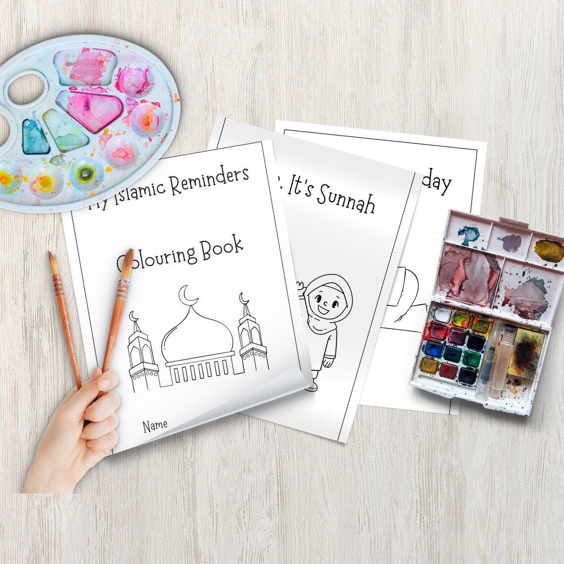 Printable Islamic Colouring Book, Good Deeds for Kids,islamic Coloring ...
