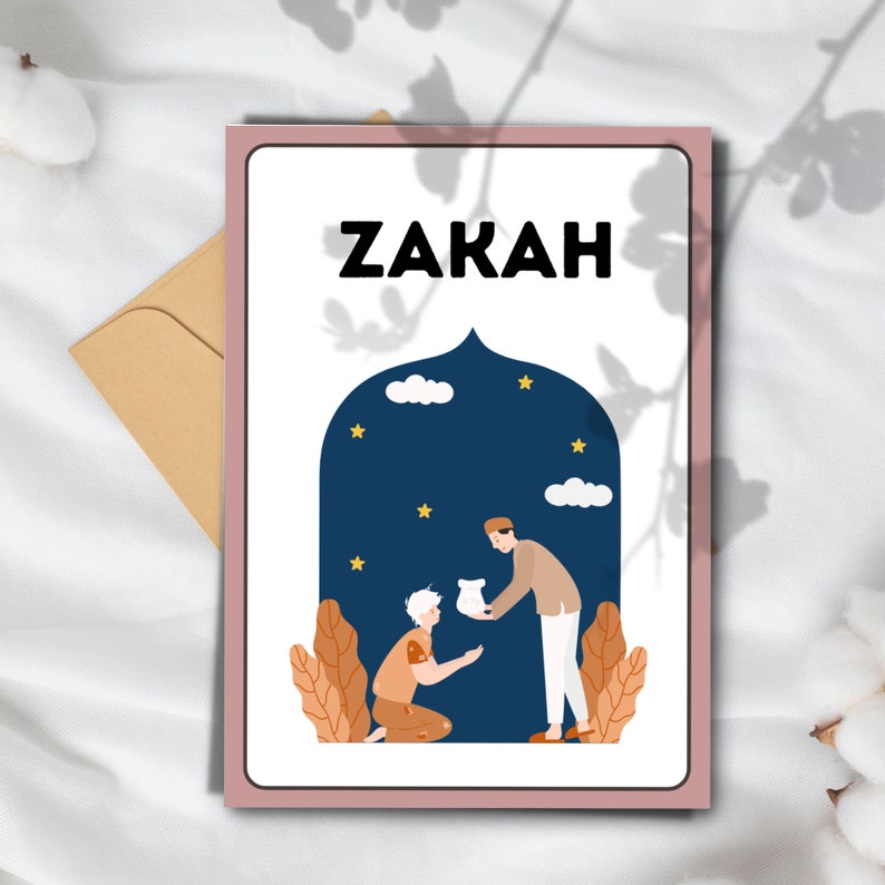 5 Pillars of Islam Flashcards, Five Pillars Islamic Cards, Muslim Kids ...