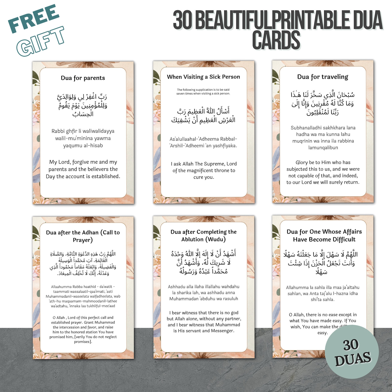 Umrah Dua Cards, Flashcards, Printable Umrah Pdf, Umrah Guide, Digital ...