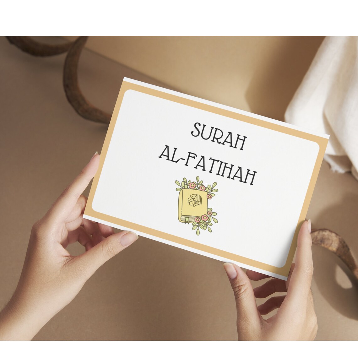 Surah Al Fatiha Flashcards, Islamic Cards for Muslim Children ...