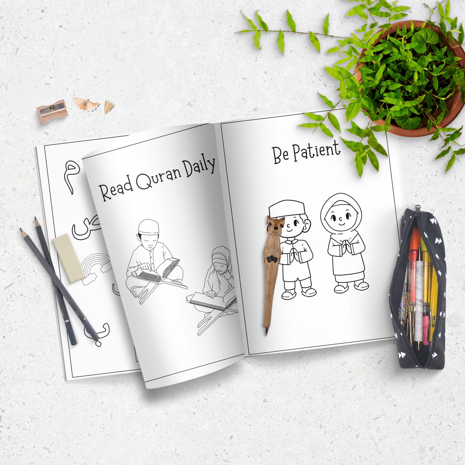 Printable Islamic Colouring Book, Good Deeds for Kids,islamic Coloring ...