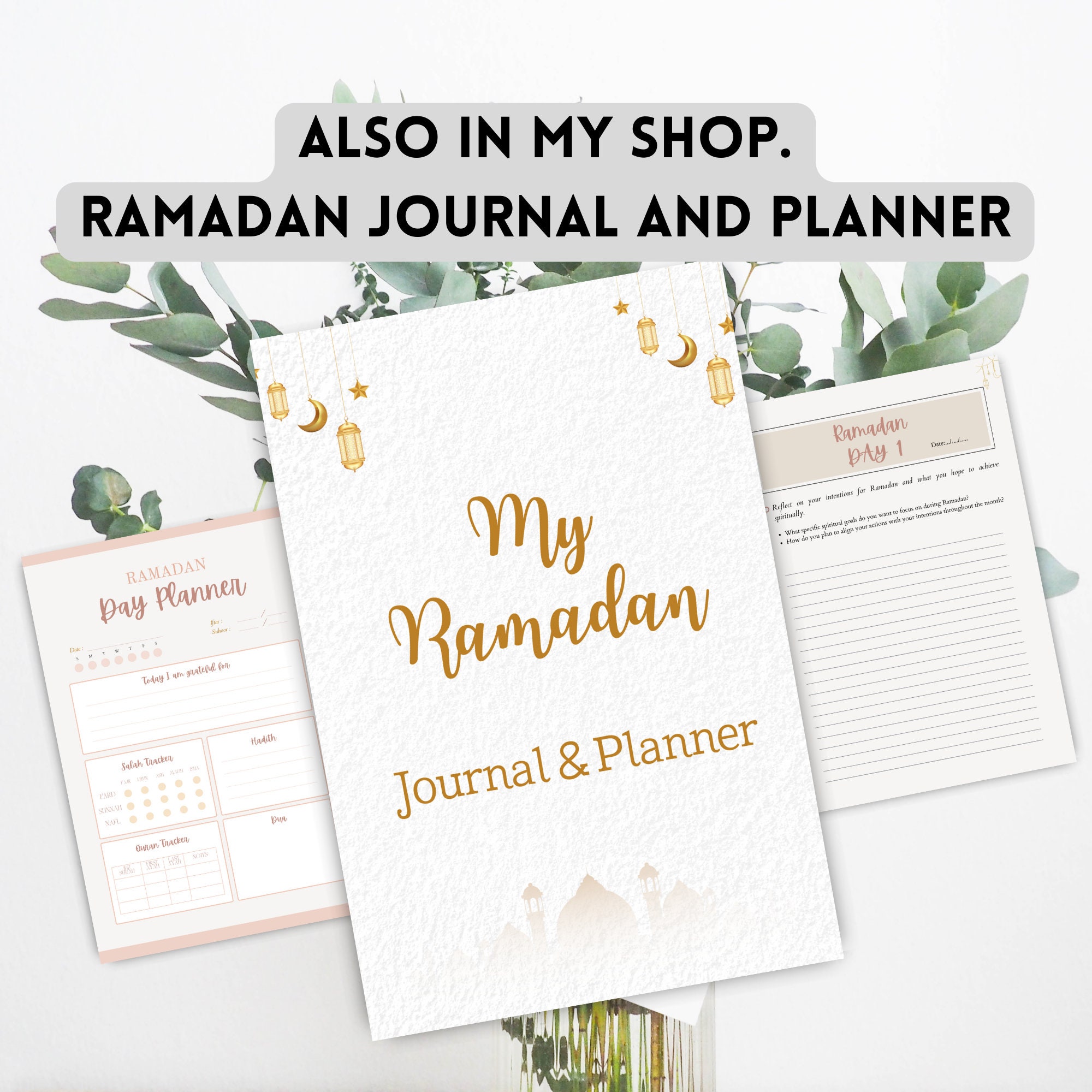 120 Page Quran Journal, Printable Journal,tafsir Planner, Digital Quran ...