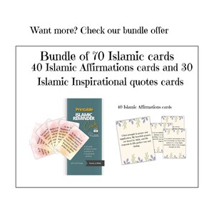 40 Islamic Affirmation Cards- Printable Cards,motivational and ...