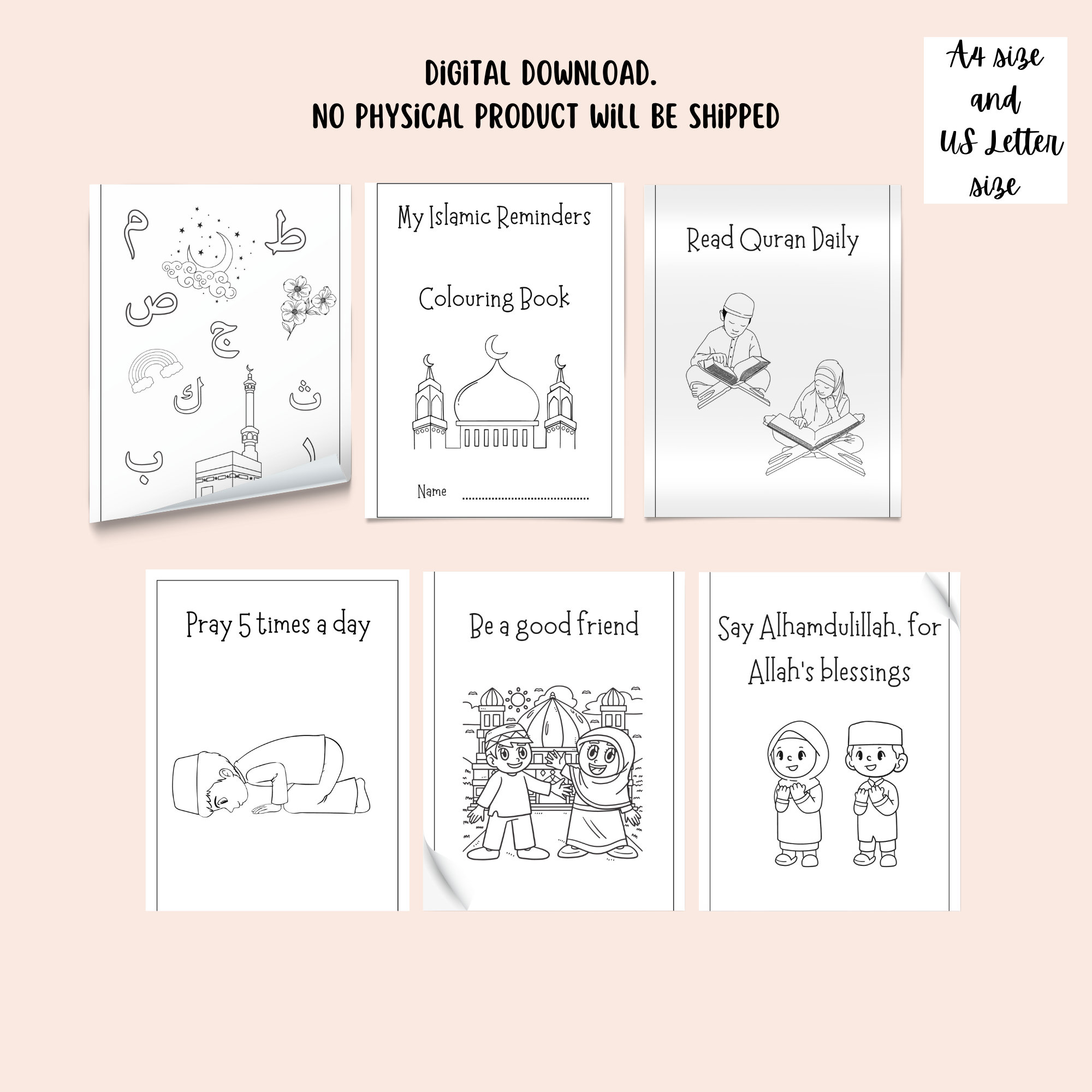 Printable Dua Cards, Islamic Affirmations Cards, 99 Names of Allah ...