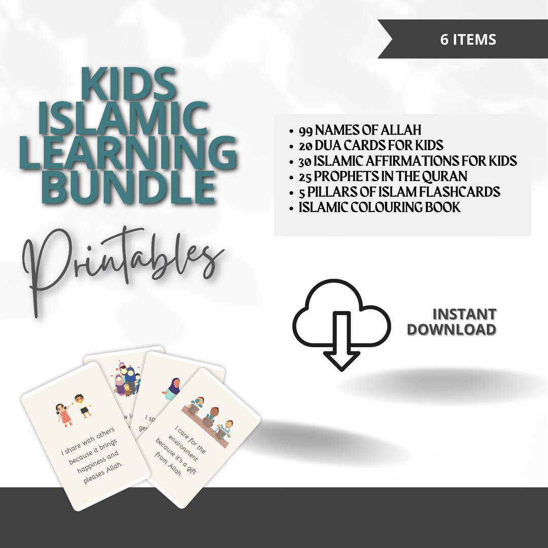 Printable Dua Cards, Islamic Affirmations Cards, 99 Names of Allah ...